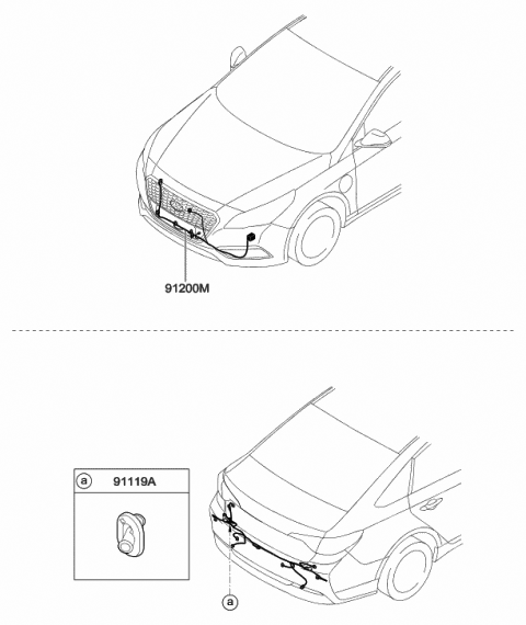 91840-E6060 Genuine Hyundai Wiring Assembly-Fem