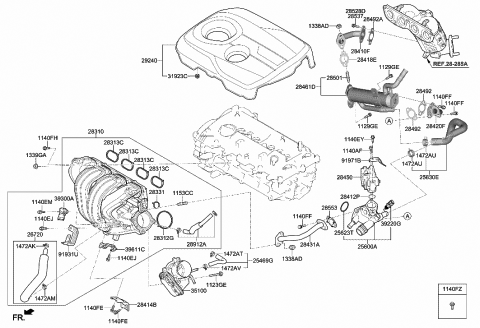 25623-2E000 Genuine Hyundai O-Ring