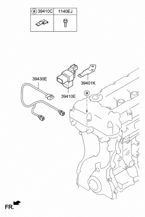 39410-2B100 Genuine Hyundai Assy-Waste Gate Valve
