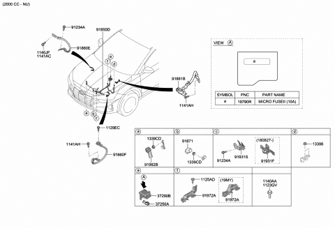 91982-C7020 Genuine Hyundai Battery Terminal