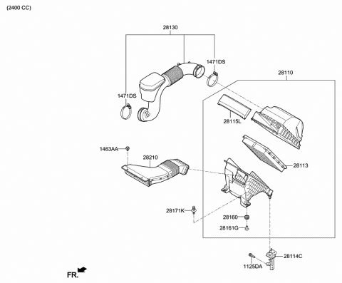 Air Cleaner - 2019 Hyundai Santa Fe