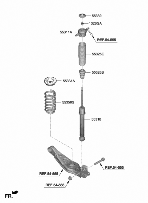 Rear Spring & Strut - 2019 Hyundai Santa Fe