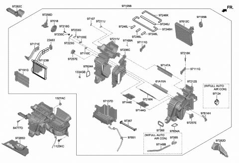 97139-S1000 Genuine Hyundai EVAPORATOR Unit