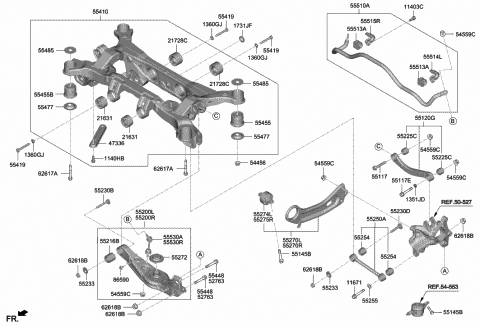 Rear Suspension Control Arm - 2019 Hyundai Santa Fe