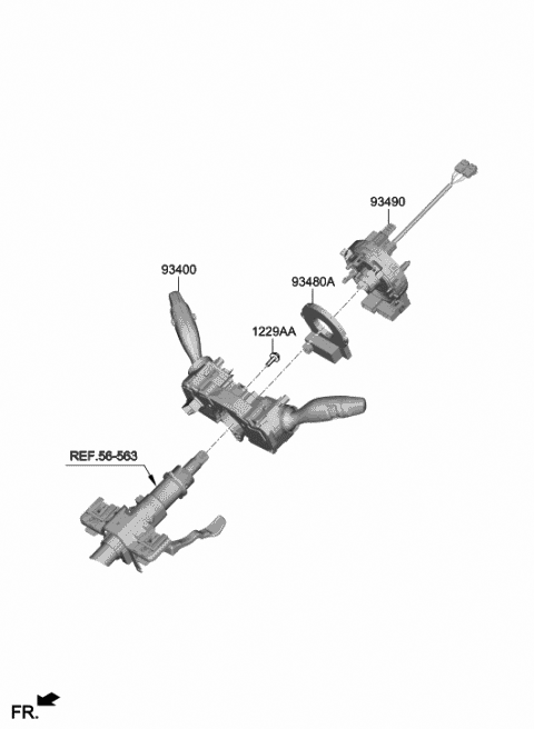 93490-J3140 Genuine Hyundai Clock Spring Contact Assembly