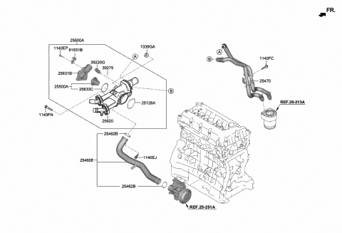 25600-2GTP0 Genuine Hyundai Control Assembly-COOLANT TEMPERATU
