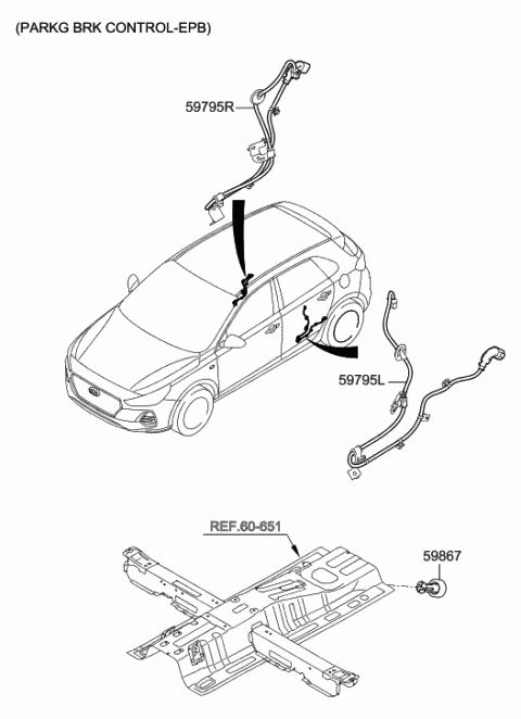 Parking Brake System - 2019 Hyundai Elantra GT