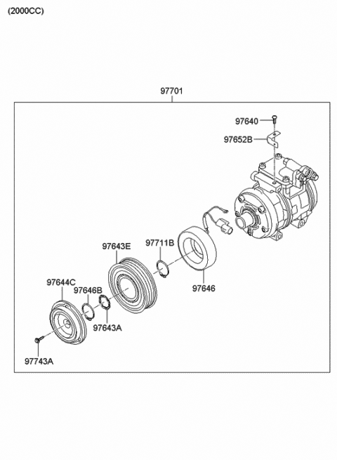 97647-1G000 Genuine Hyundai Bolt