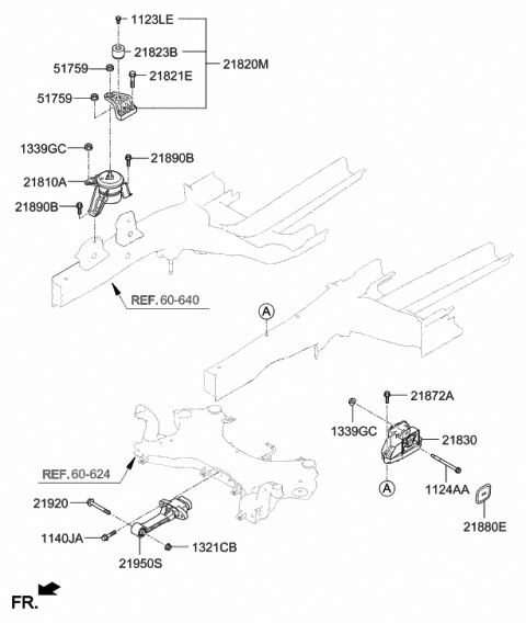 Engine & Transaxle Mounting - 2020 Hyundai Tucson