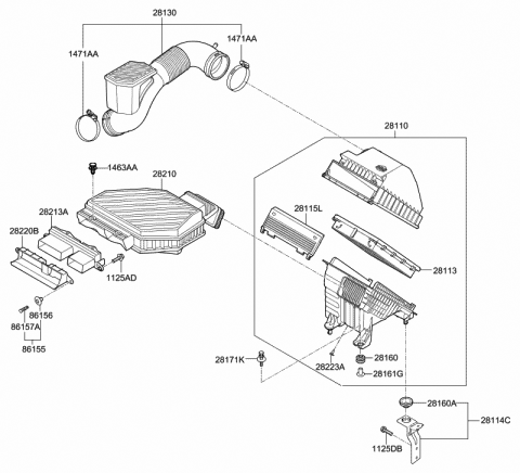 Air Cleaner - 2020 Hyundai Tucson