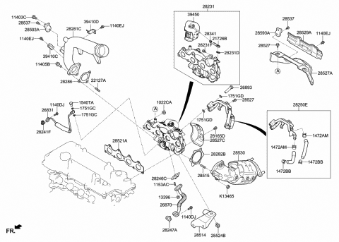 28231-2B770 Genuine Hyundai TURBOCHARGER
