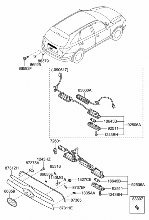 18645-05009-L Genuine Hyundai Bulb