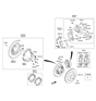 2002 Hyundai XG350 Brake Caliper Piston