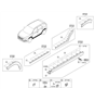 Genuine Hyundai Tucson Door Moldings
