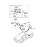 2004 Hyundai Accent Mirror Actuator