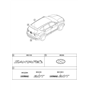 Hyundai Emblem - Guaranteed Genuine from HyundaiPartsDeal.com