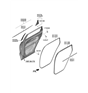 Genuine Hyundai Santa Fe Door Moldings