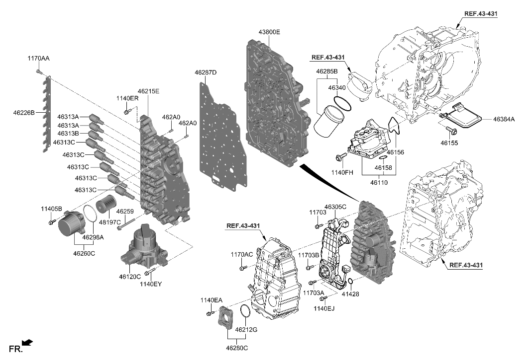 46110-2N510 Genuine Hyundai PUMP ASSY-OIL
