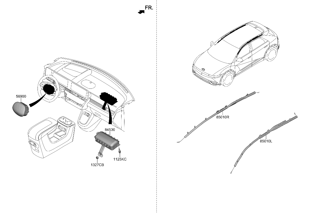 80100-GI600-NNB Genuine Hyundai MODULE ASSY-STRG WHEEL AIR BAG