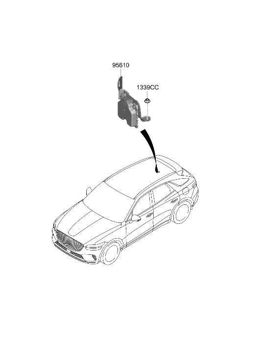 95610-DS200 Genuine Hyundai MODULE ASSY-ECS