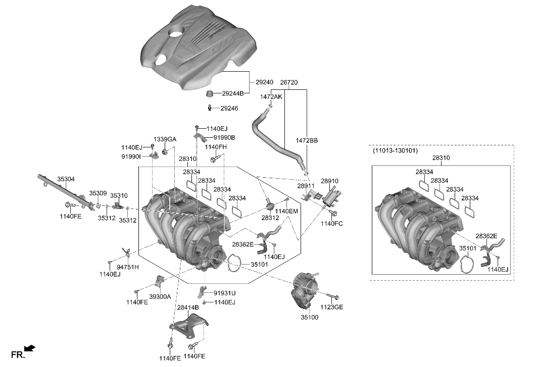 94751-2G800 Genuine Hyundai Bracket-OPSW (HEV)