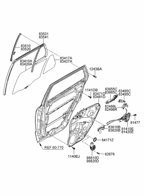 83665-2B000 Genuine Hyundai Part