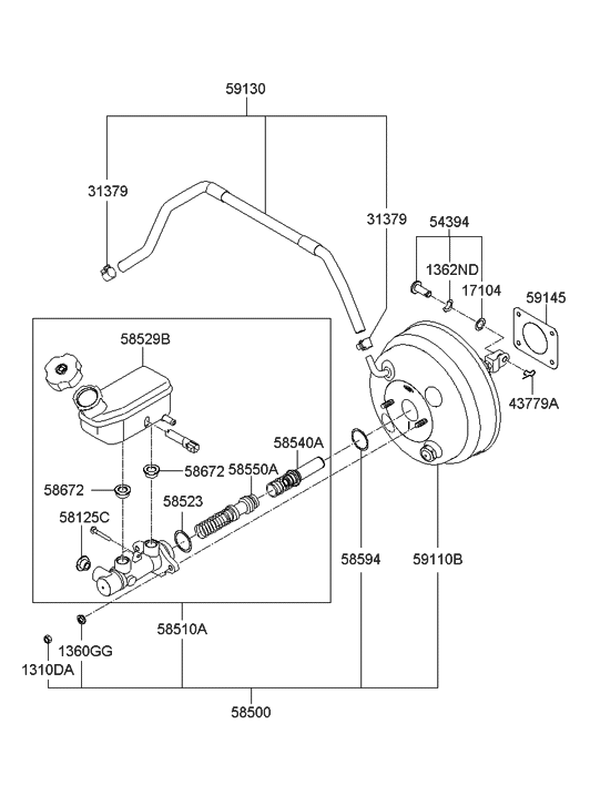58513-32300 - Genuine Hyundai GROMMET