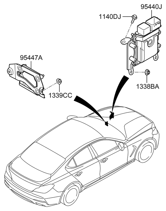 2019 Hyundai Genesis G70 Transmission Control Unit