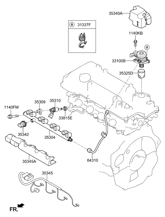 35310-2B150 - Genuine Hyundai INJECTOR ASSEMBLY-FUEL