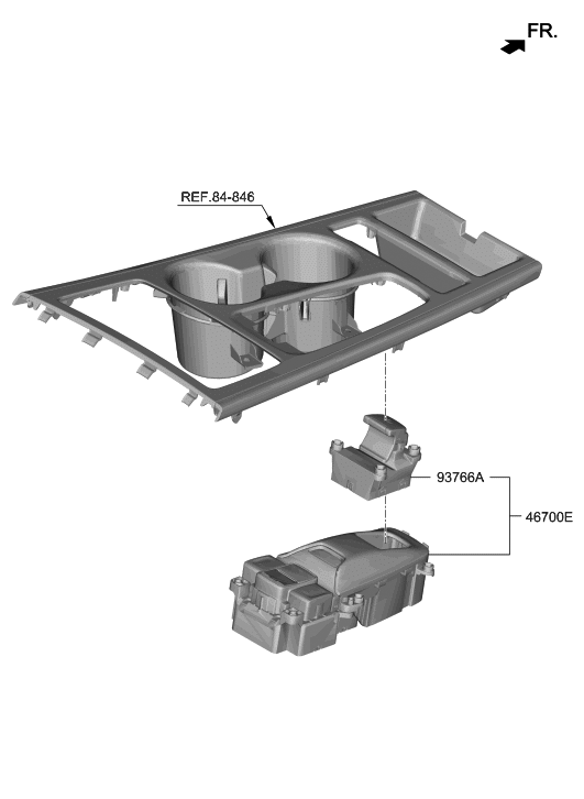 2019 Hyundai Kona Electric Shift Lever Control (ATM)