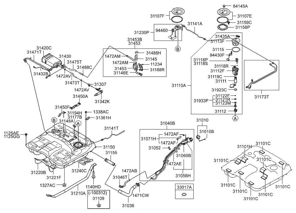 84145-26000 - Genuine Hyundai NUT-PLUG