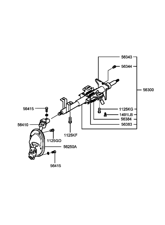 56400-38000 - Genuine Hyundai JOINT ASSEMBLY-UNIVERSAL