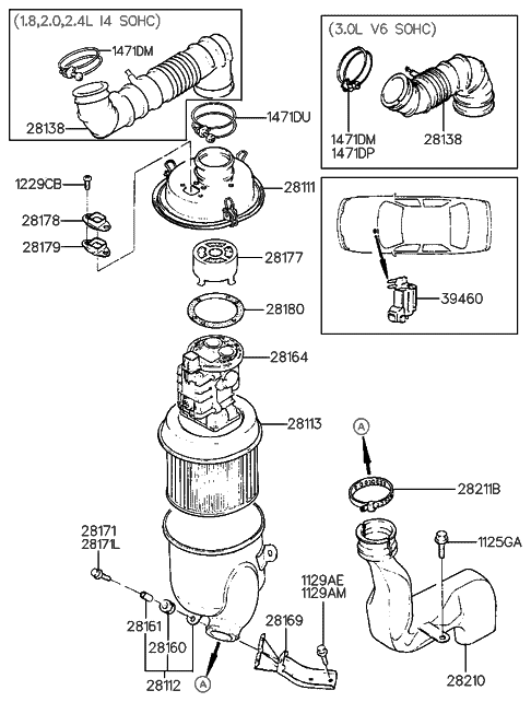 28164-32540 - Genuine Hyundai SENSOR ASSEMBLY-AIR FLOW