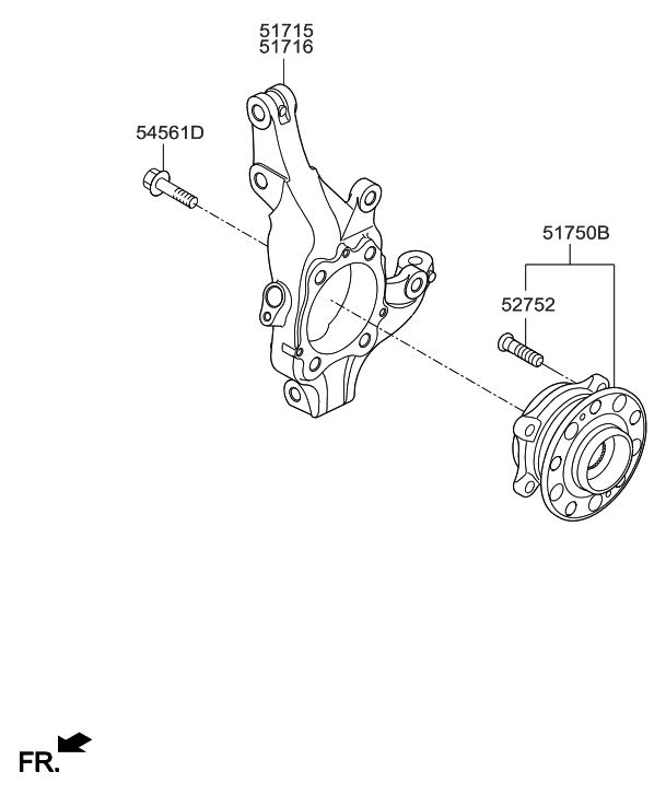 2016 Hyundai Santa Fe Front Axle - Hyundai Parts Deal