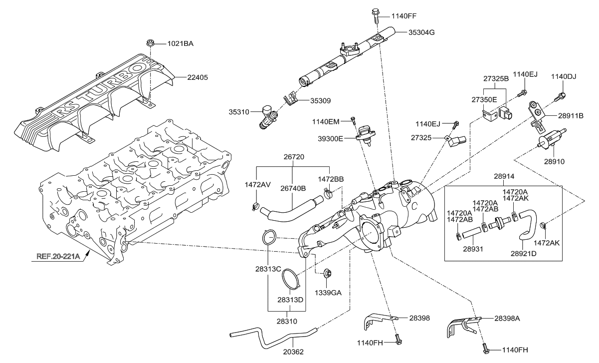 27325-2B010 - Genuine Hyundai CONDENSER ASSEMBLY-IGNITION COIL