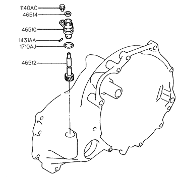 43624-22610 - Genuine Hyundai GEAR-SPEEDOMETER DRIVEN
