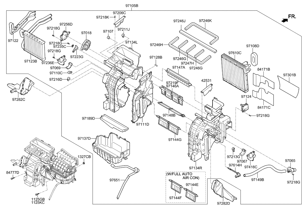 97159-1H050 - Genuine Hyundai ACTUATOR-TEMPERATURE DOOR