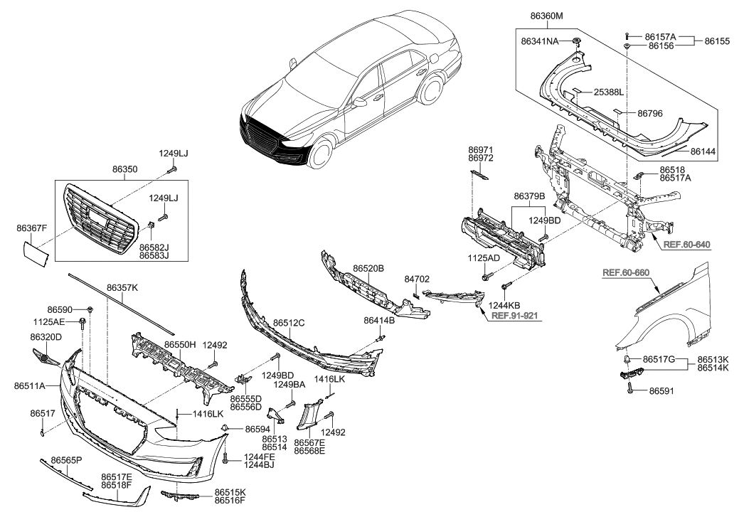 12442-06257-B - Genuine Hyundai SCREW-TAPPING