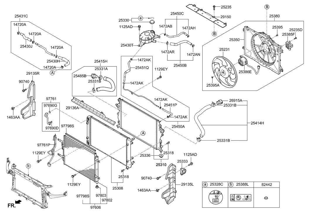 25308-G2000 - Genuine Hyundai RADIATOR ASSEMBLY-INVERTER