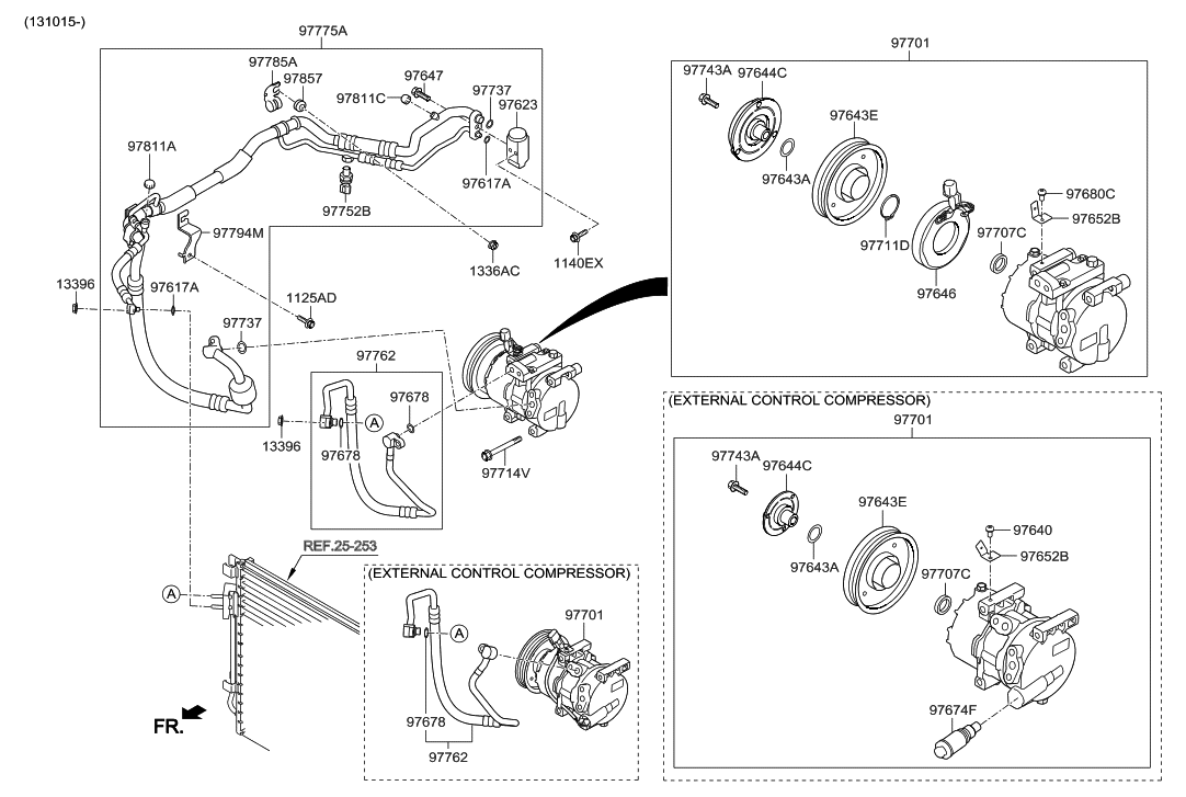 97701-1R100 - Genuine Hyundai COMPRESSOR ASSEMBLY