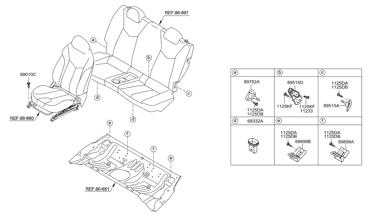 2014 Hyundai Veloster Hardware-Seat - Hyundai Parts Deal