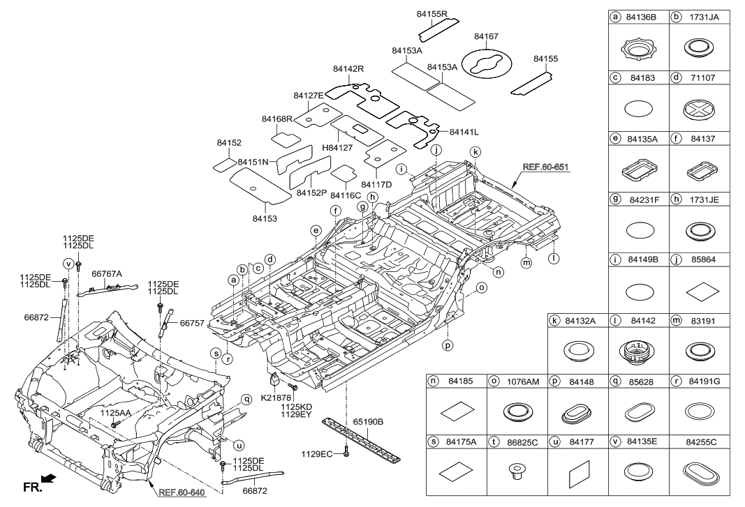 66872-B1000 - Genuine Hyundai STRUT BAR-FRONT,LH
