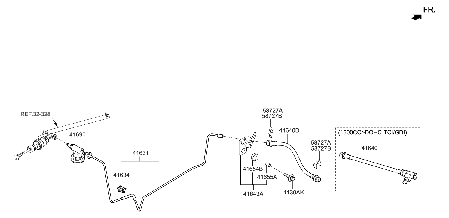 41690-A4101 - Genuine Hyundai REGULATOR ASSEMBLY-CLUTCH