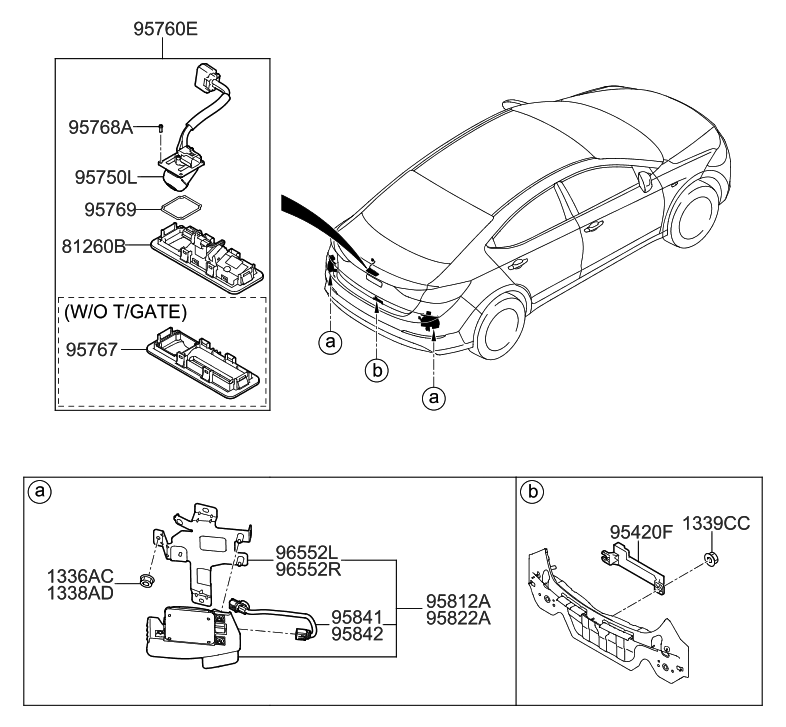 95821-F2000 - Genuine Hyundai UNIT ASSEMBLY-BSD,RH