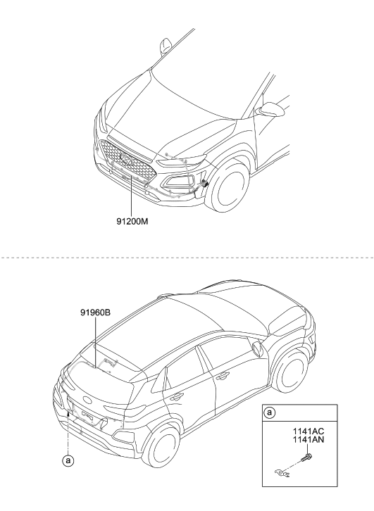 91840-J9060 - Genuine Hyundai WIRING ASSEMBLY-FEM
