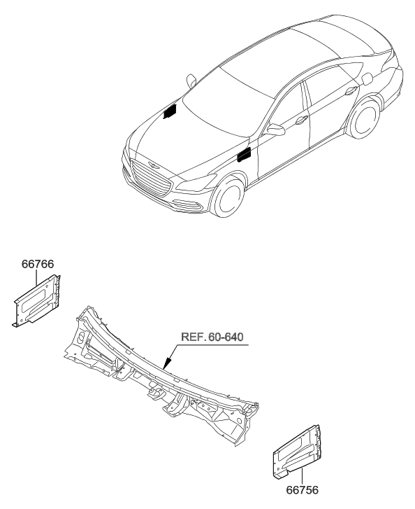 2018 Hyundai Genesis G80 Cowl Panel - Hyundai Parts Deal