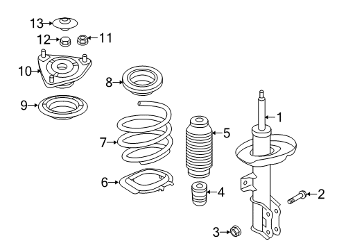54630-A536B Genuine Hyundai Spring-FR