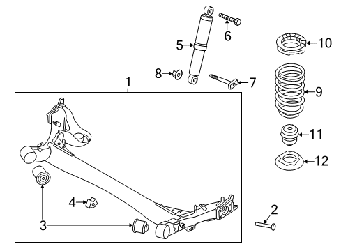 55100-A5600 Genuine Hyundai Torsion Axle Complete