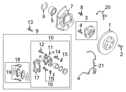 51755-3X000--DS Genuine Hyundai Cover-Front Brake Disc Dust LH
