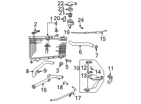 25611-22010 Genuine Hyundai Fitting-Water Outlet
